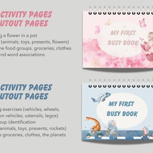 Montessori Busy Book Bundle Printable Activities for Preschool, Digital ...
