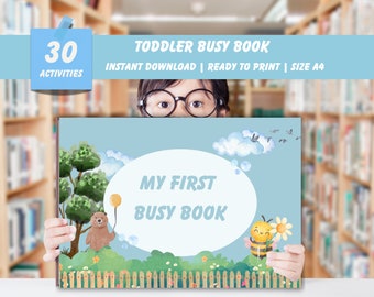 Busy Book Printable Toddler Learning Binder Quiet Book Activity ...