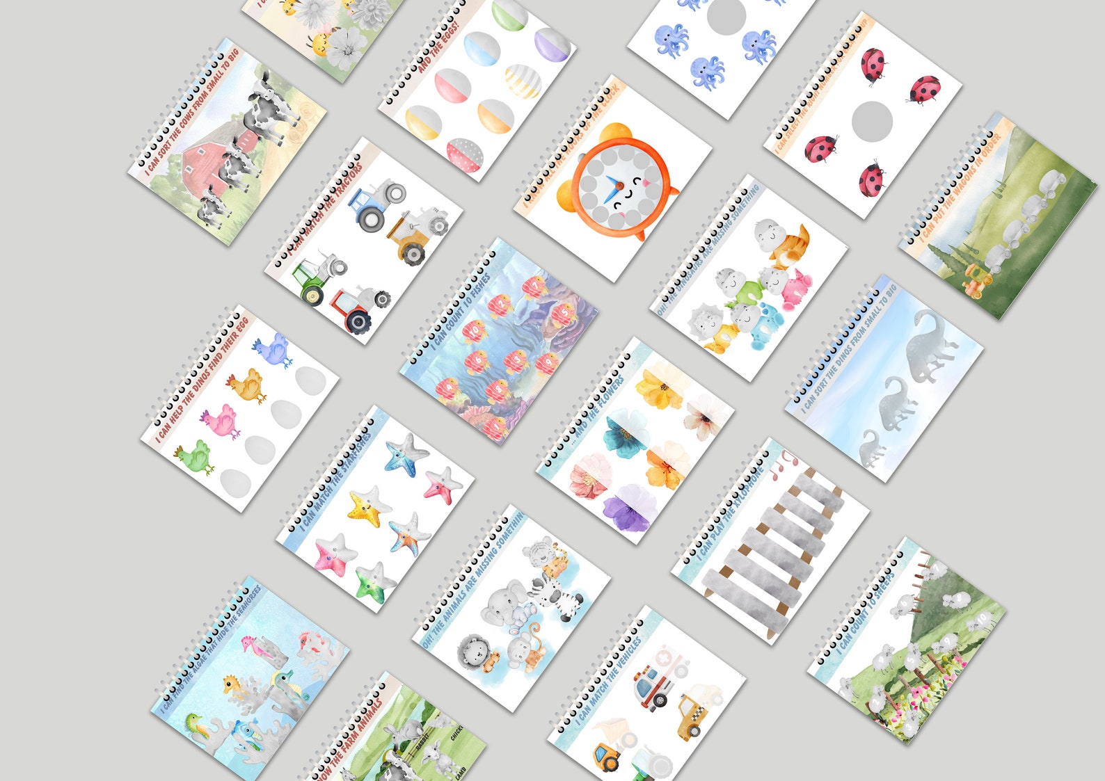 Montessori Busy Book Bundle Printable Activities for Preschool, Digital ...