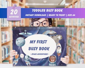 Outer Space Busy Book Solar System Learning Binder Preschool Busy ...