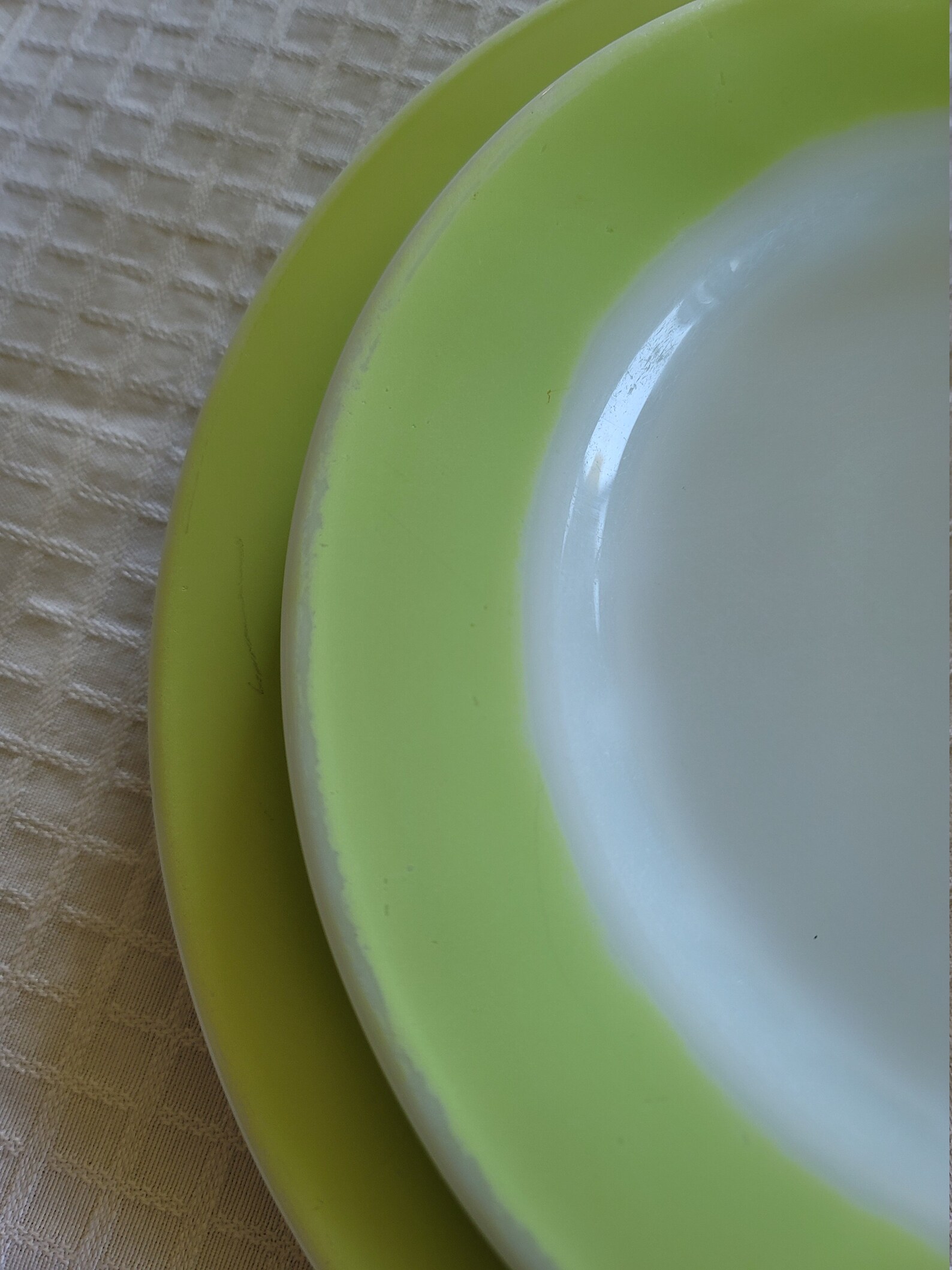 Pyrexs Green Dinner Plates Green Salad Plates Tea Cups and | Etsy