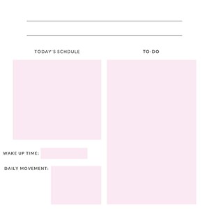 Daily Planning Template (for Goal Setting and Self-improvement) - Etsy