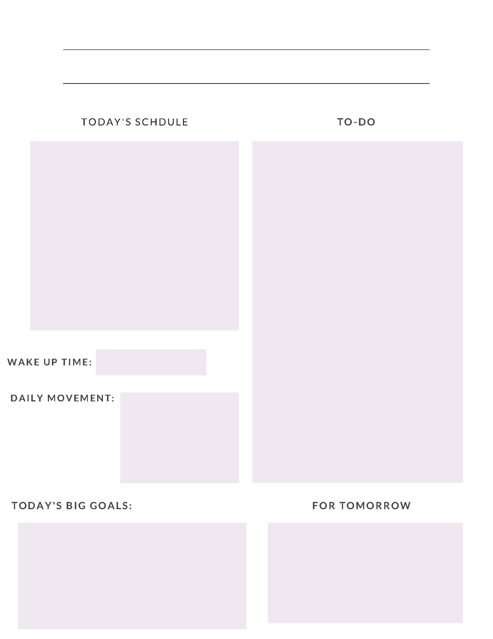 Daily Planning Template (for Goal Setting and Self-improvement) - Etsy