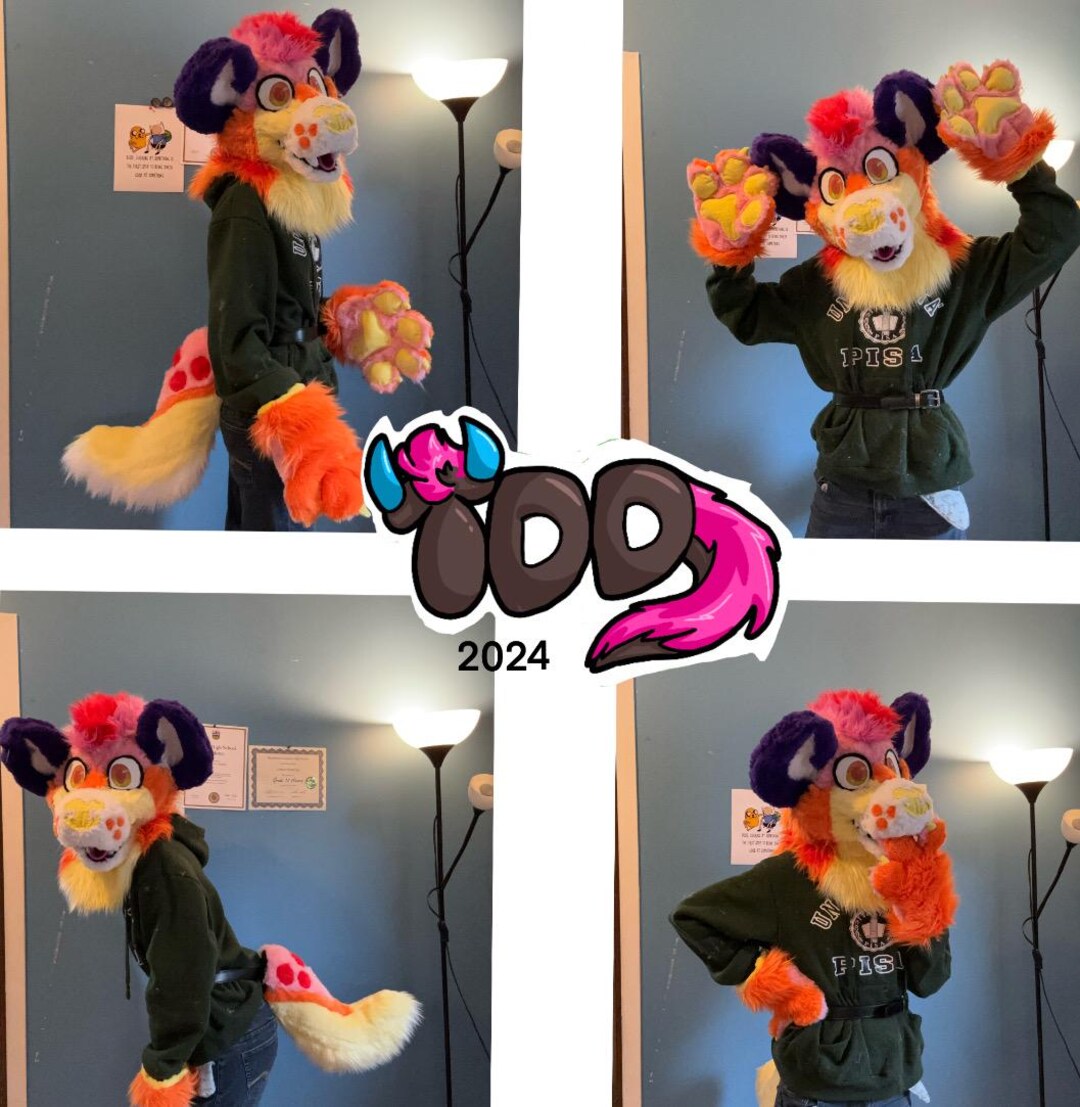 Custom and Artistic Liberty Fursuit Mini Partial-head, Handpaws, and ...