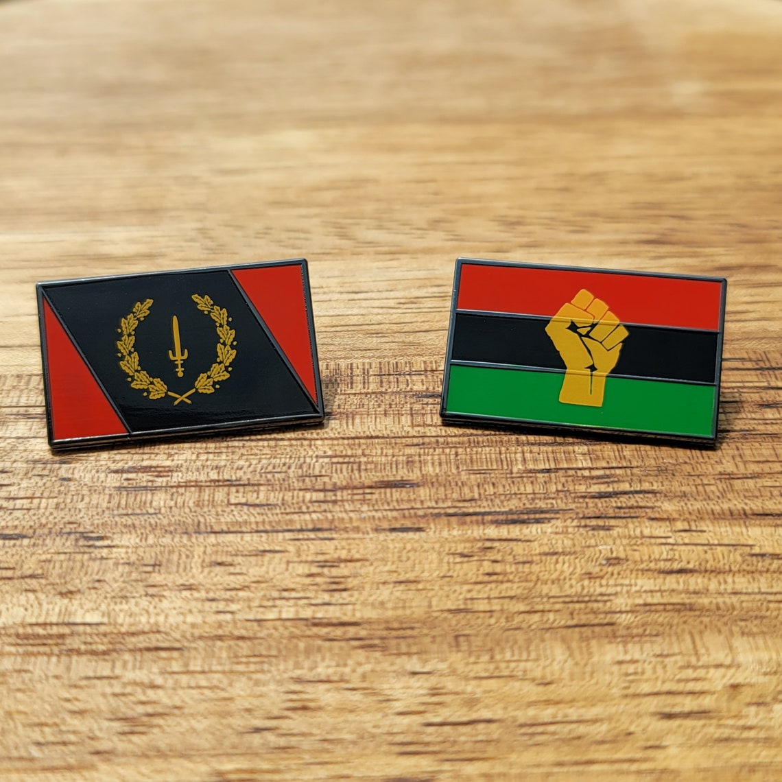 Black American Heritage Flag Lapel Pin African American - Etsy