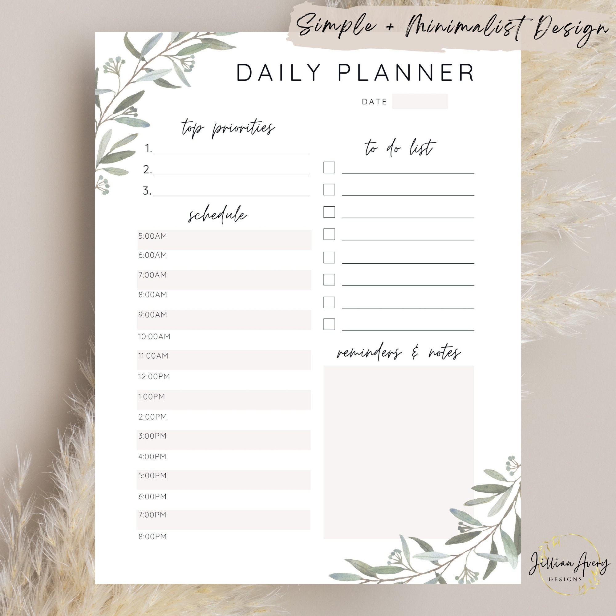 Daily Weekly Monthly Planner Digital and Printable Planner - Etsy