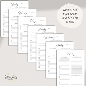 Daily, Weekly, Monthly Planner Bundle, Printable and Digital Planner ...