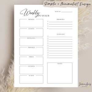 Daily, Weekly, Monthly Planner Bundle, Printable and Digital Planner ...