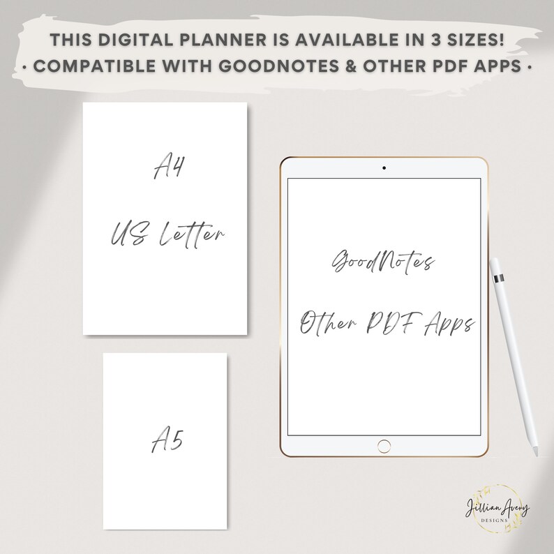 Daily, Weekly, Monthly Planner Bundle, Printable and Digital Planner ...