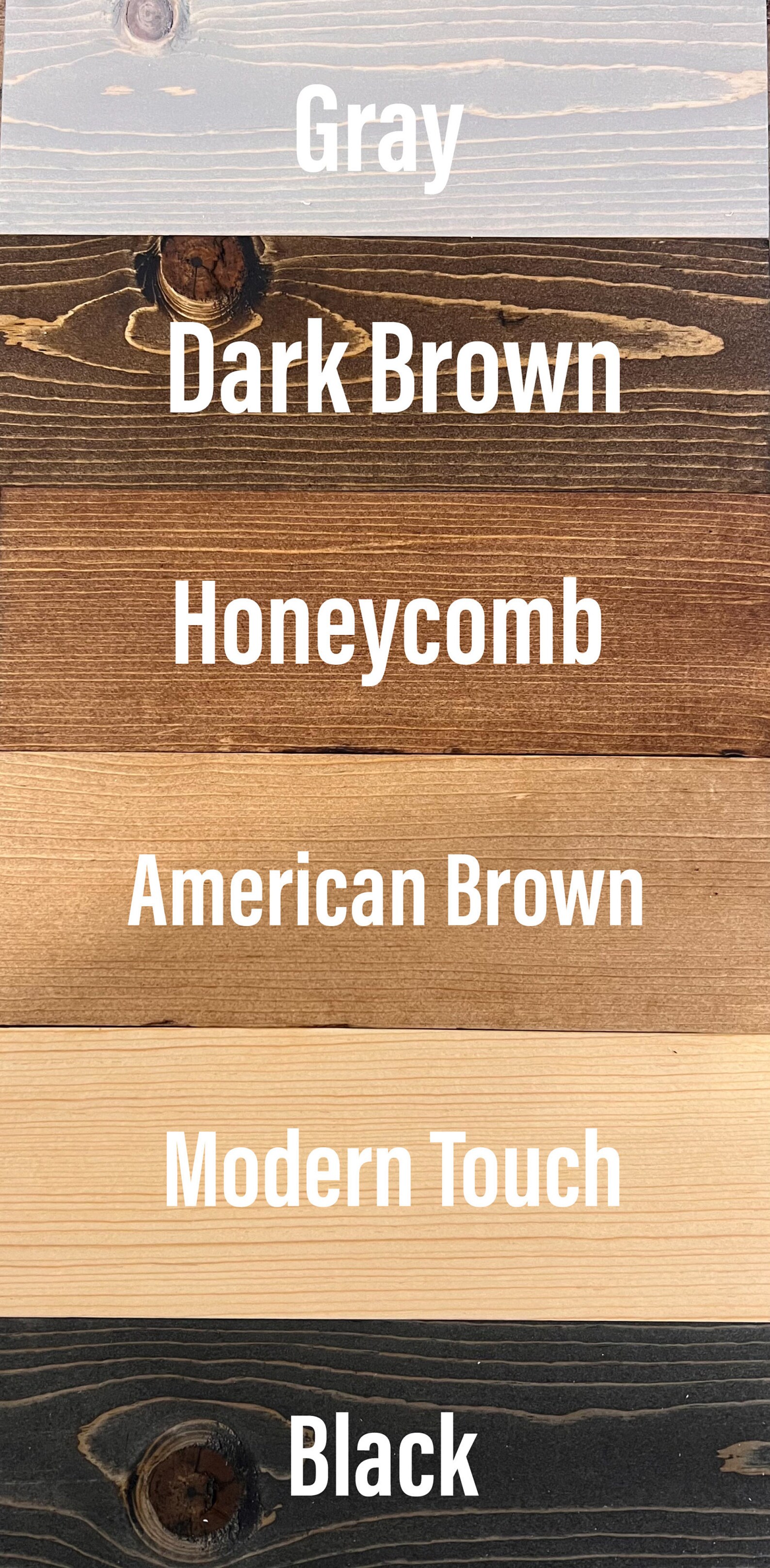 Stain Samples - Etsy