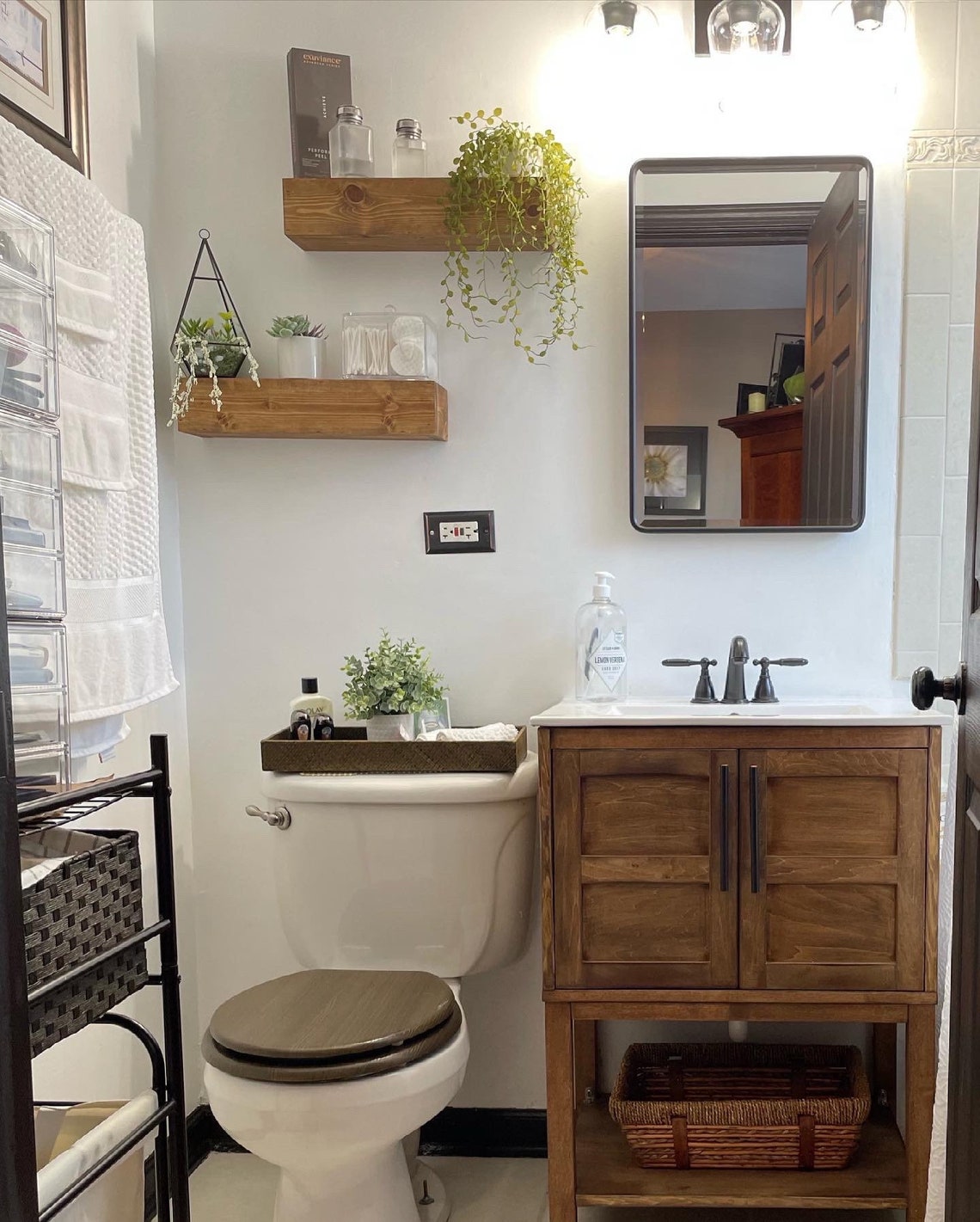 4 Deep X 4 Thick Custom Floating Shelf FREE SHIPPING - Etsy