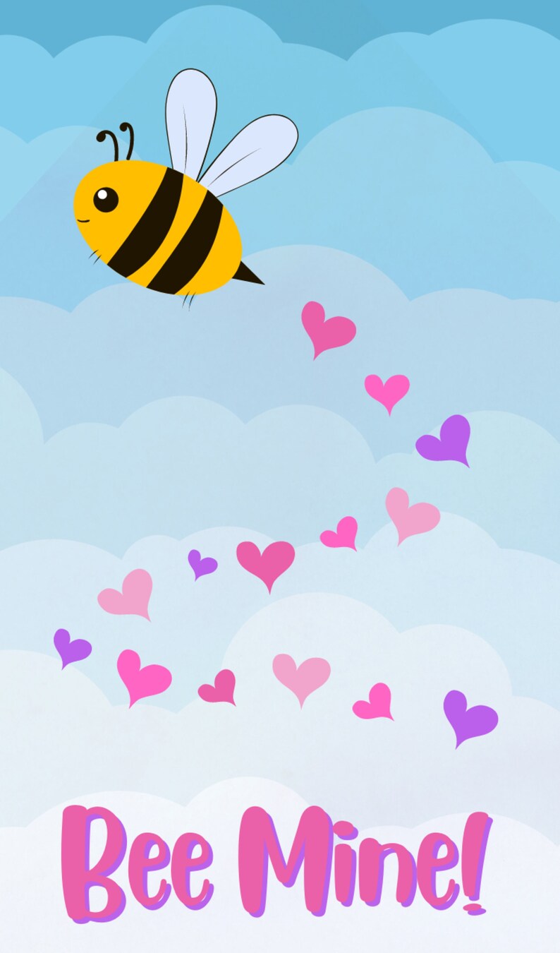 PRINTABLE Valentines Day Tag / Bee Mine Tag / Valentine Tag / INSTANT ...