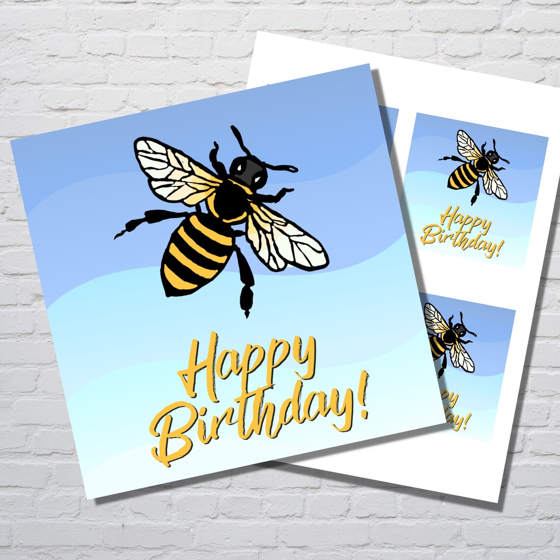 PRINTABLE Happy Birthday Tag / Birthday Tag / Bee Birthday Tag / Happy ...