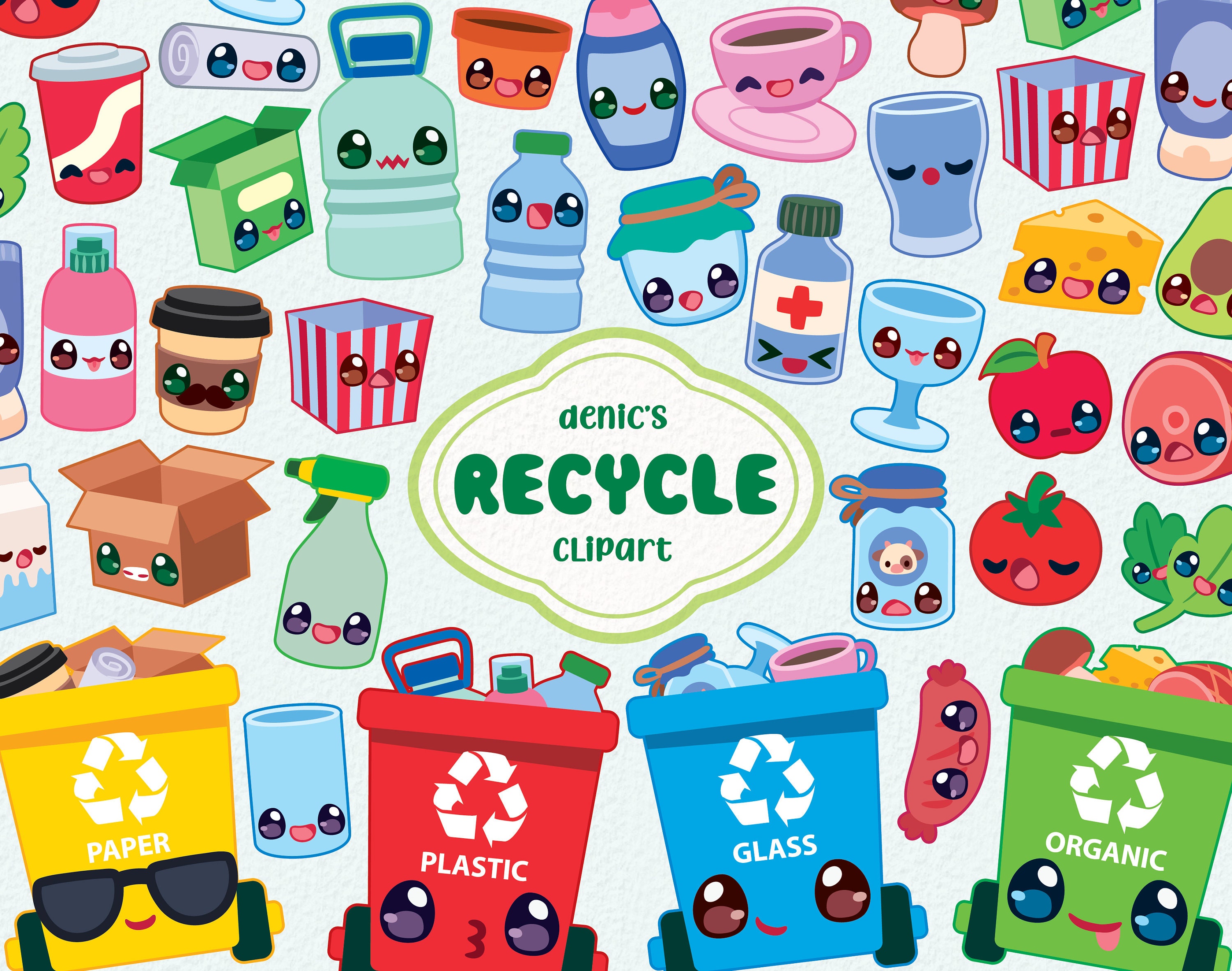 Cute Recycle Clip Art