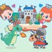 Knight & Dragon Clipart Princess Knight Clip Art Fairy Tail - Etsy
