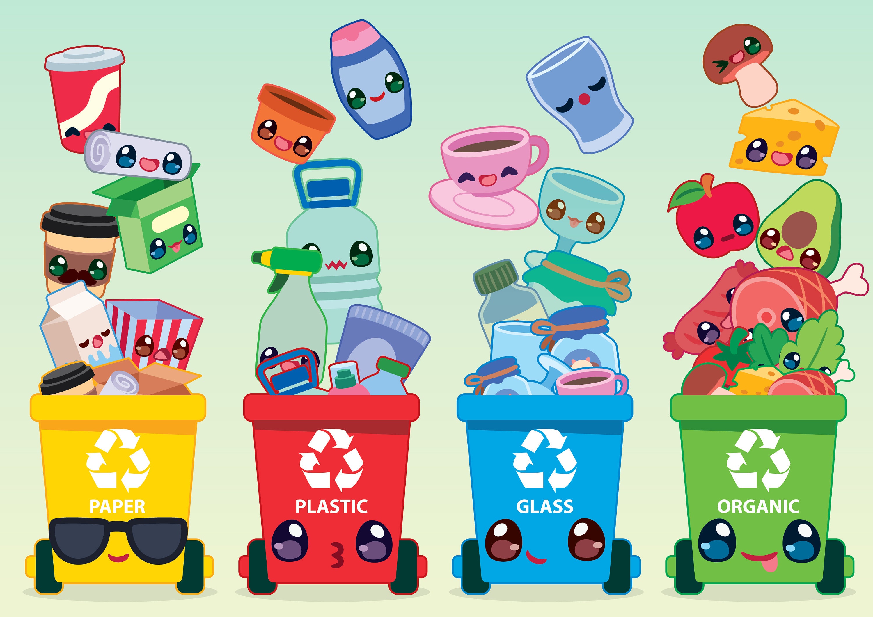 Recycle Cans Clipart