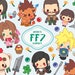 FF7 Clipart, FFVII Vector, Video Game Doodle, Kawaii Cloud Tifa, Cute ...