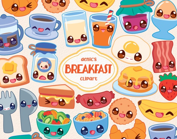 Yummy Food Face Clipart