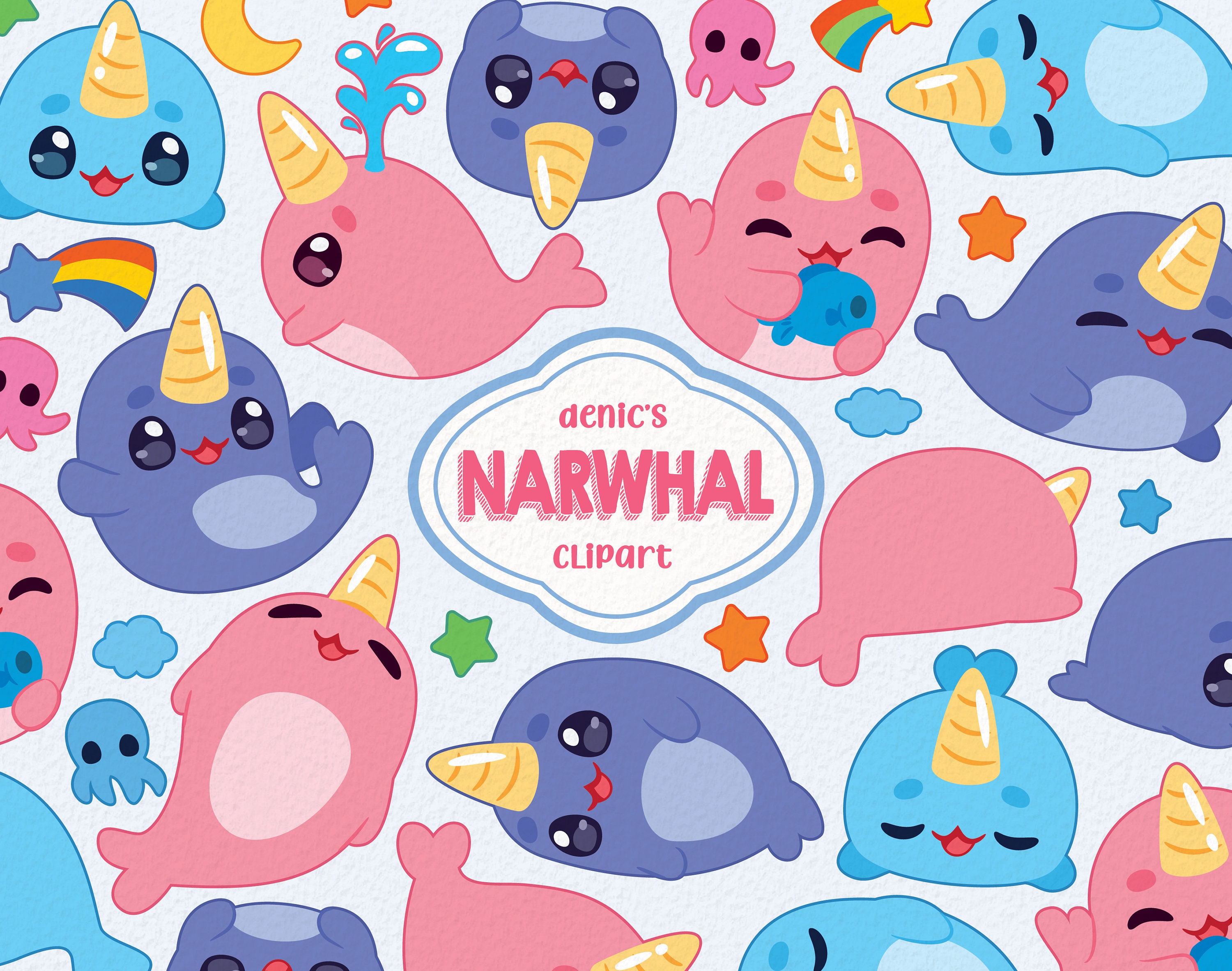 Cute Baby Narwhals