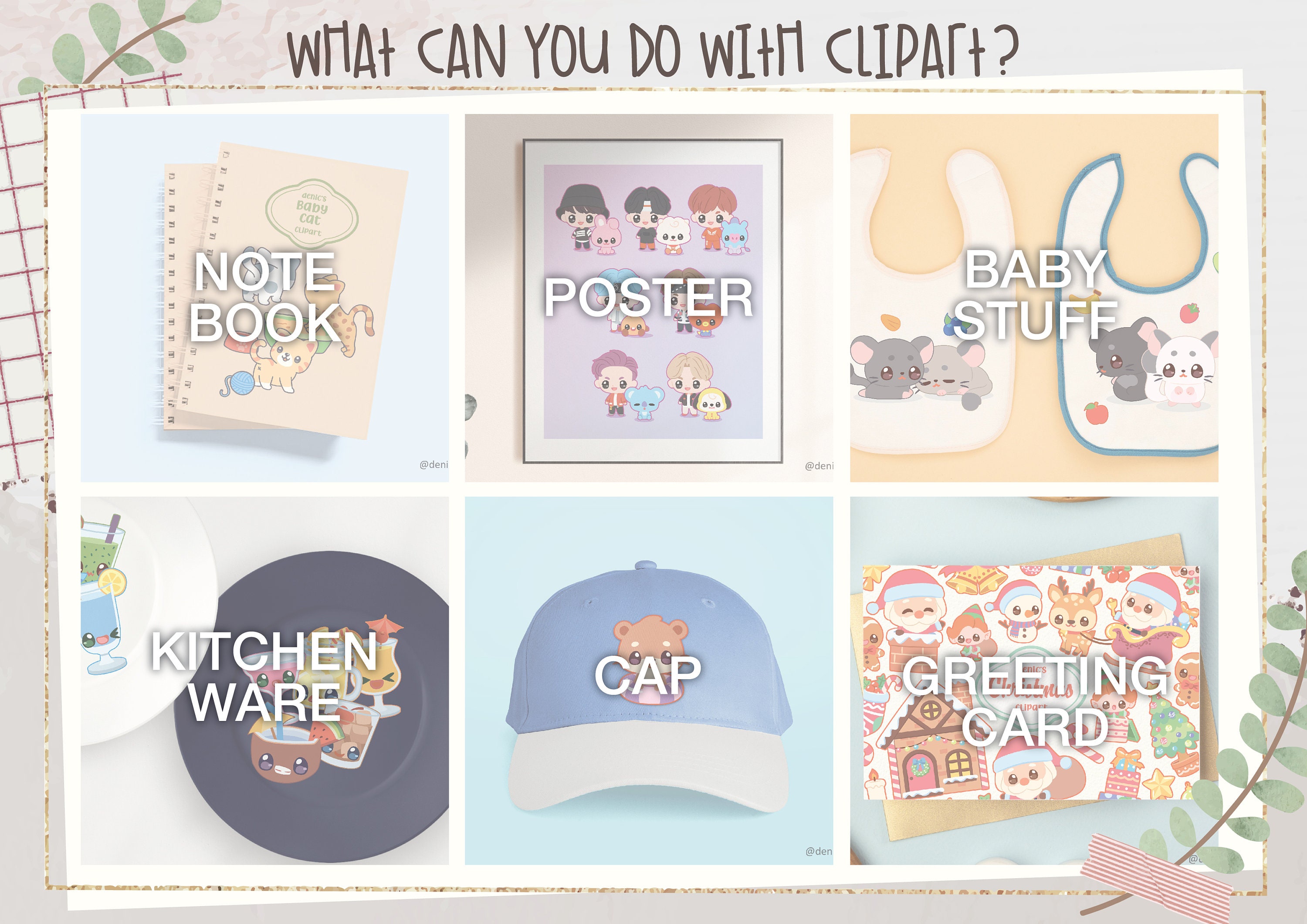 Back to School Clipart Kawaii Preschool Illustration School - Etsy UK