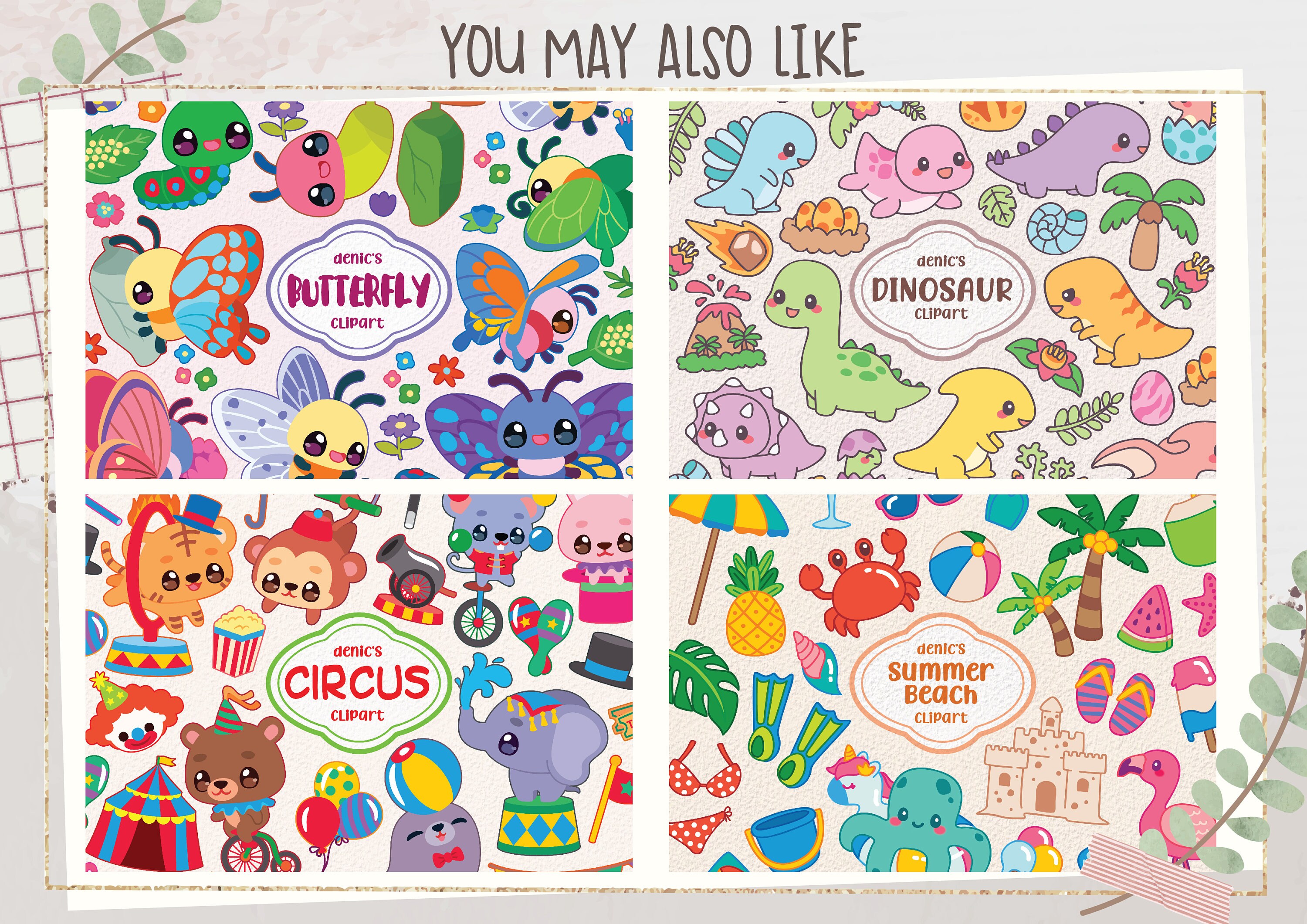 Snake Clipart Chibi Snake Colorful Snakes Reptile Animals - Etsy