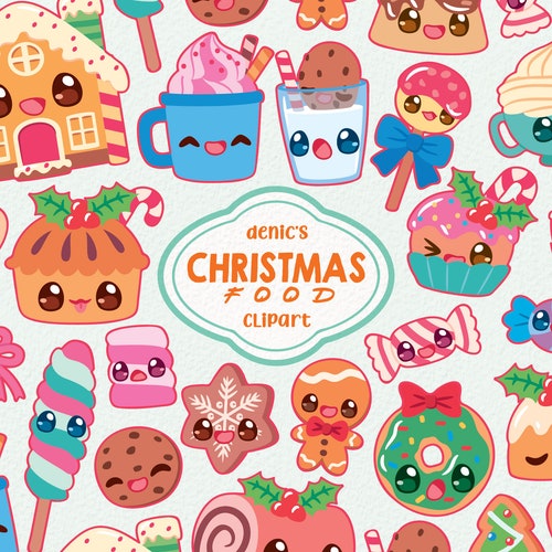 Christmas Food Clipart Delicious Clip Art Winter Food - Etsy