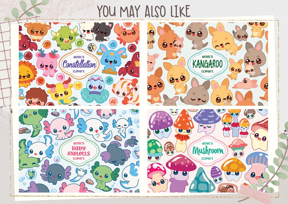 Snake Clipart Chibi Snake Colorful Snakes Reptile Animals - Etsy