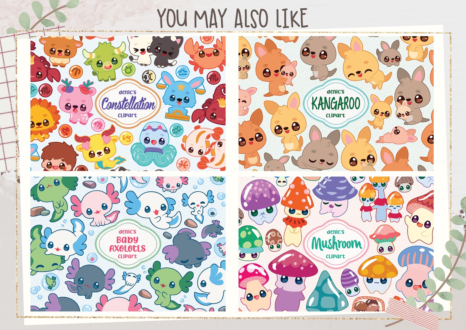 Snake Clipart Chibi Snake Colorful Snakes Reptile Animals - Etsy