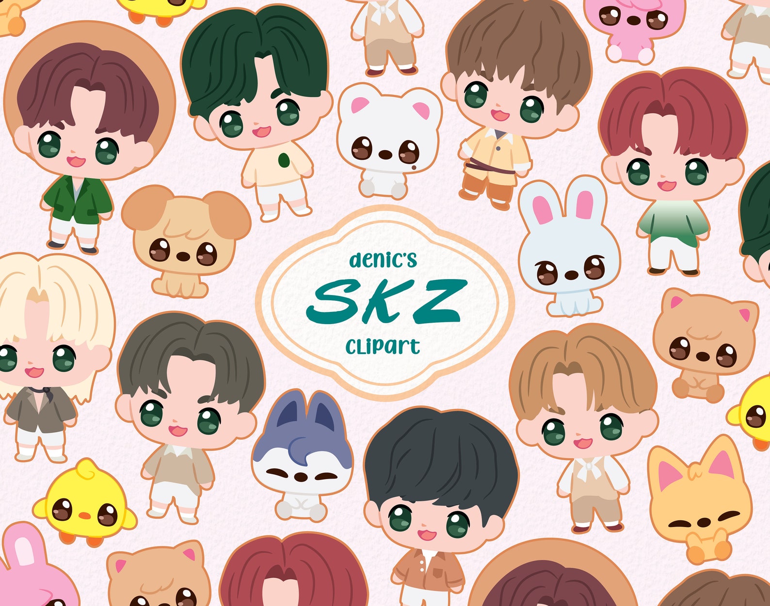 Skz Clipart, KPop Vector, Stray Kids Fanart, SKZ 2022, , KPop Band, SK ...