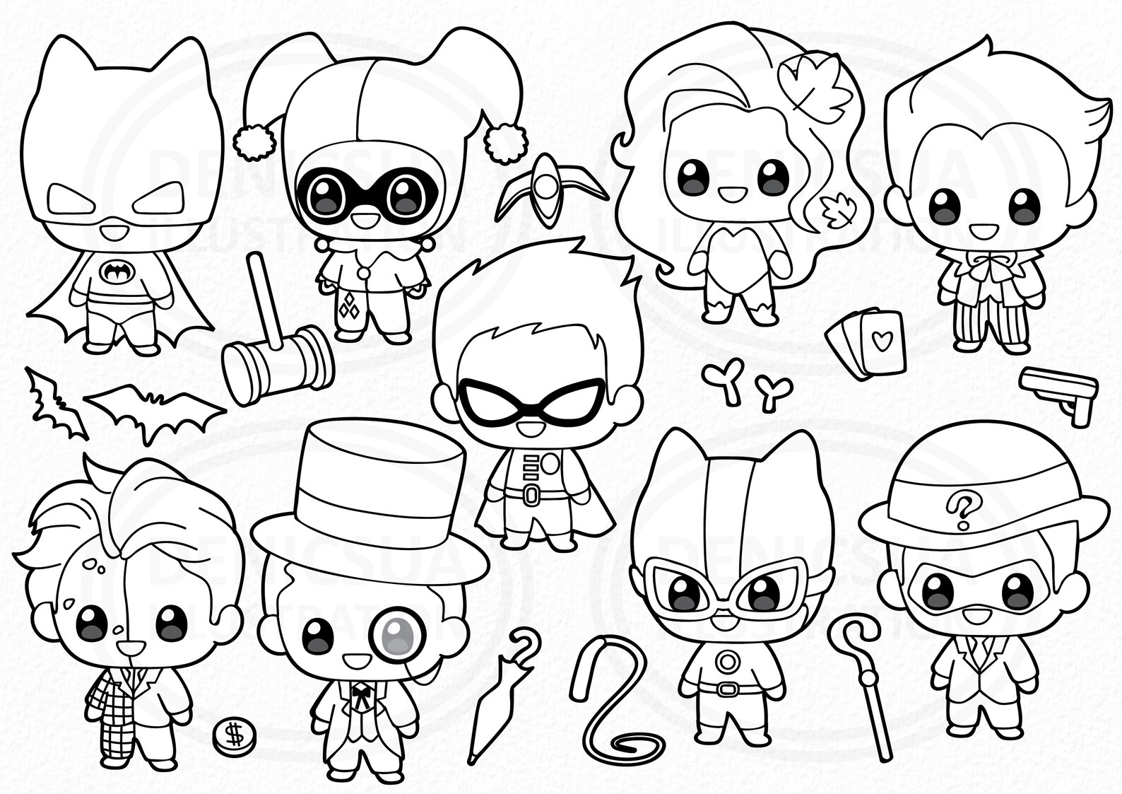 Bat Hero Clipart Dark Hero Vector Superhero Illustration - Etsy