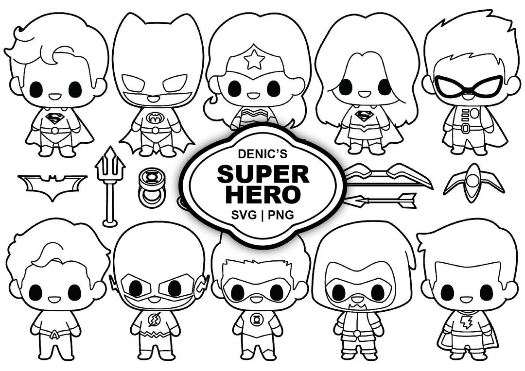 Super Hero Clipart SVG, Superhero Comics, Super Vector, Classic Hero ...
