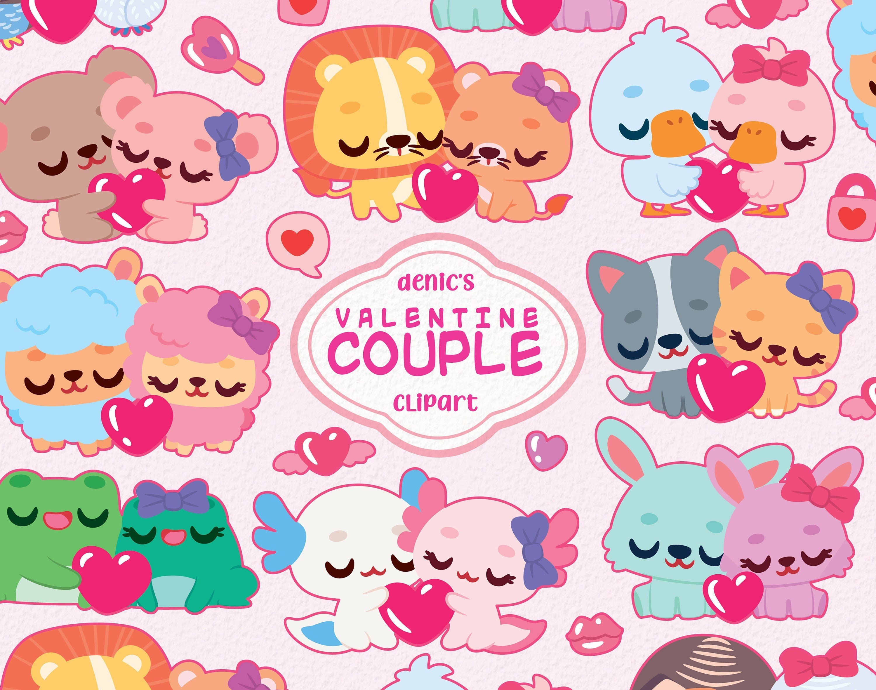 Valentine Couple Clipart, Lovely Couple Vector, Happy Valentine, Couple ...