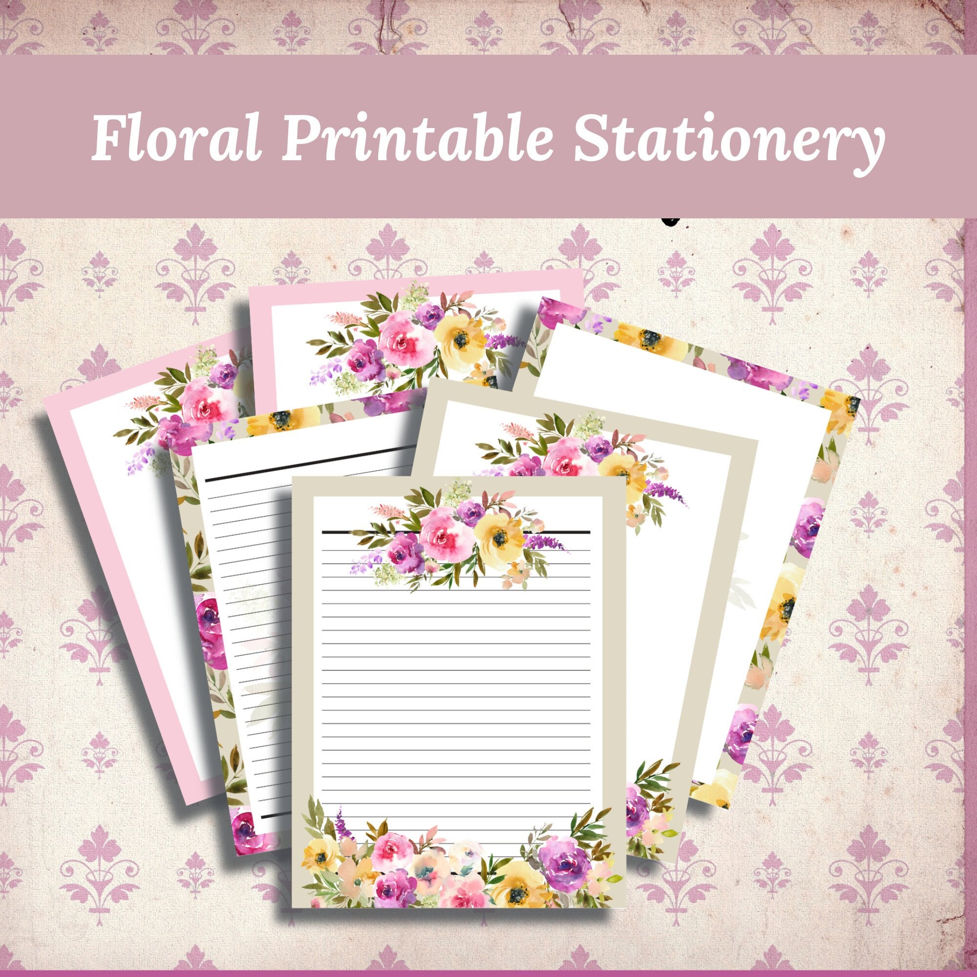 Printable Stationery - Etsy