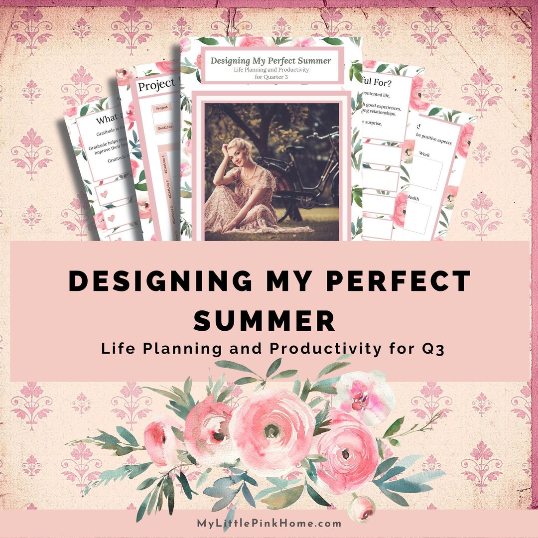 Design My Perfect Summer: Life Planning and Productivity Planner for Q3 ...