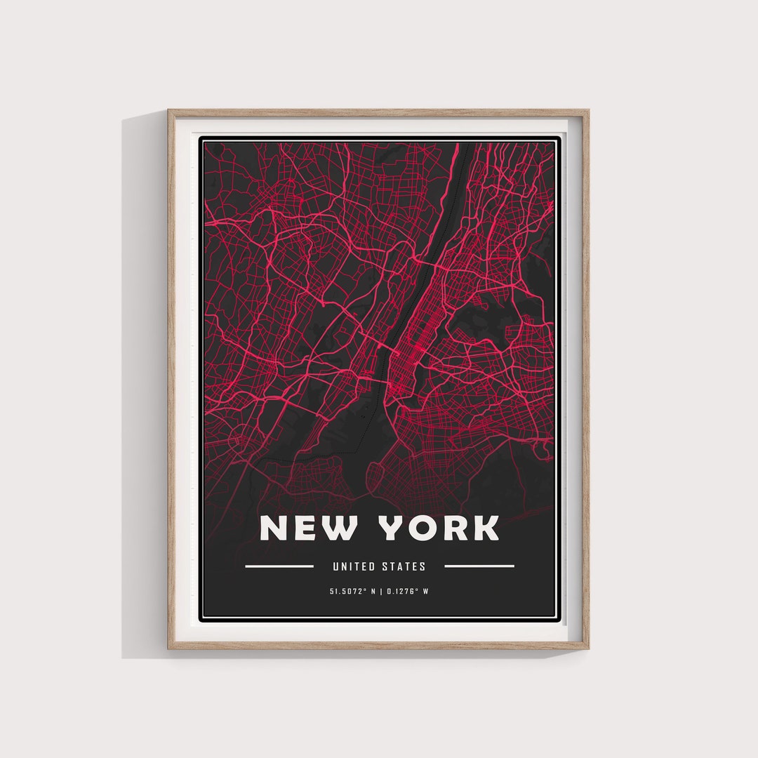 Plan de la ville personnalisé n'importe quelle ville - Etsy France