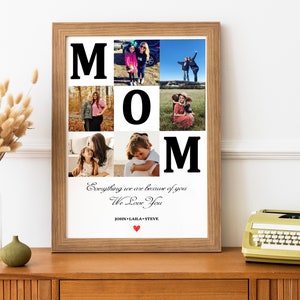 Personalized Mama Photo Collage Gift, Custom Mama Gift, Mothers Day ...