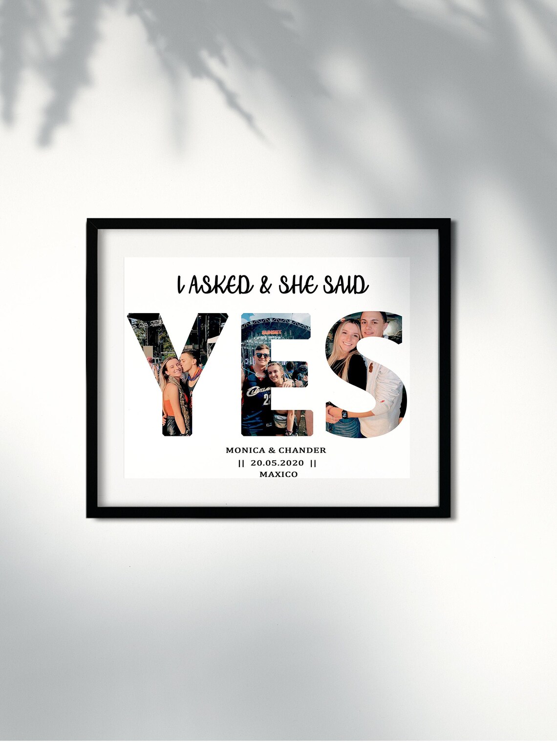 She Said Yes Custom Personalized Engagement Gift for Couple - Etsy