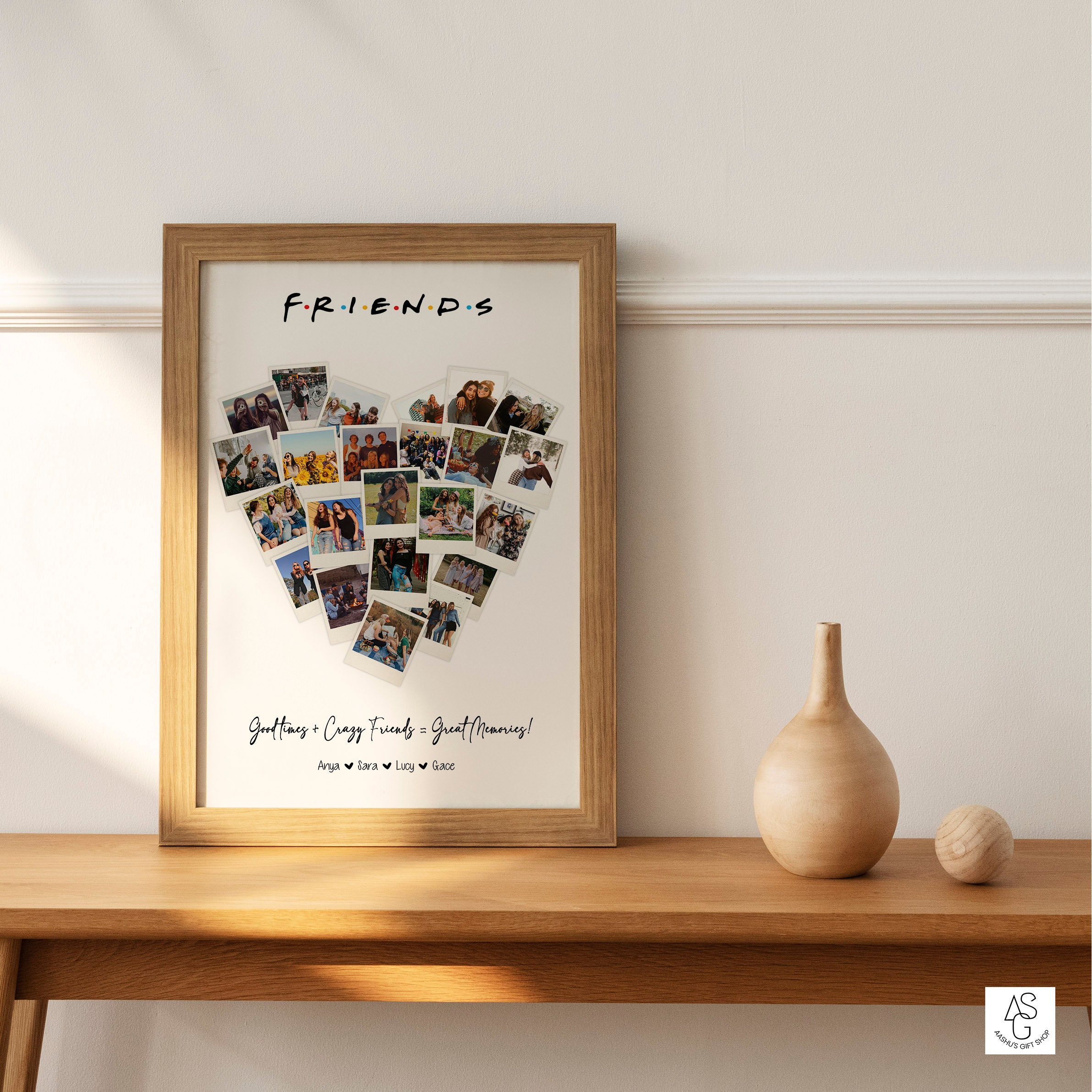 Best Friend Gifts Best Friends Photo Collage Personalized - Etsy