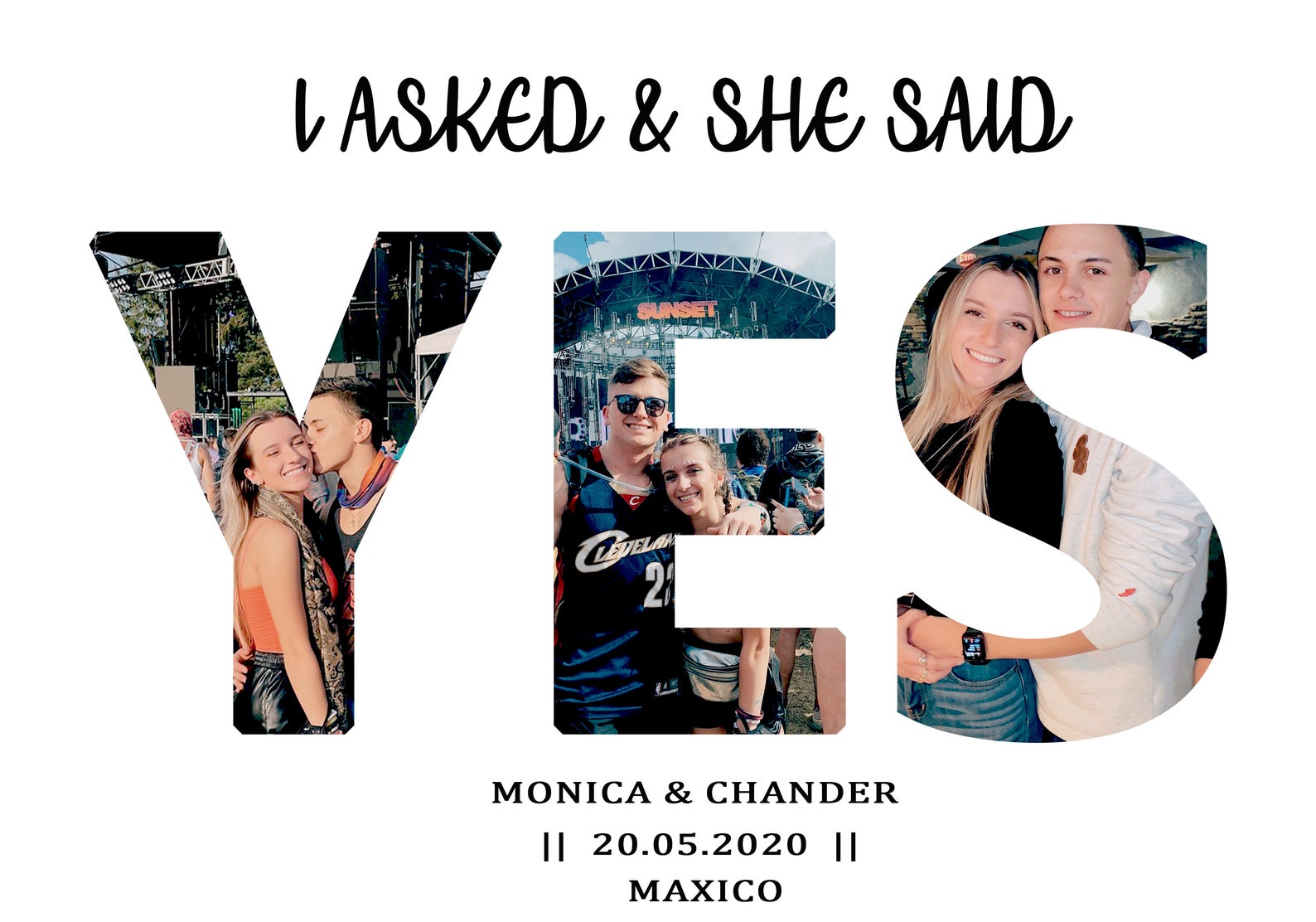 She Said Yes Custom Personalized Engagement Gift for Couple - Etsy
