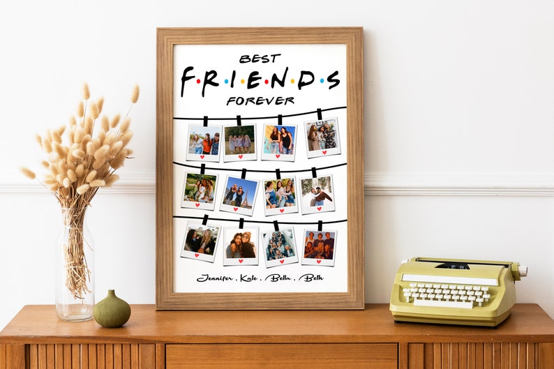 Best Friend Gifts Best Friends Photo Collage Personalized - Etsy