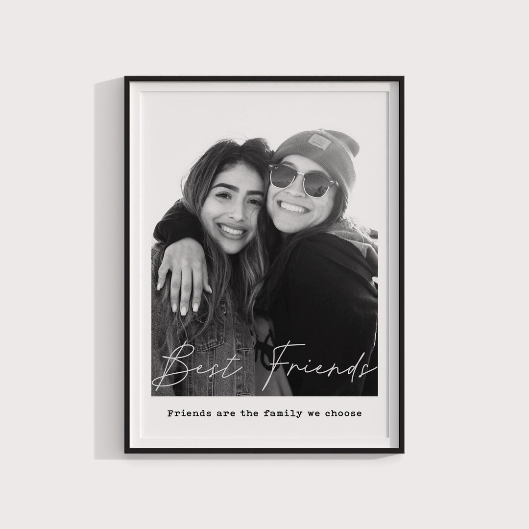 Personalized Best Friend Photo Collage – Custom BFF Keepsake, Unique ...