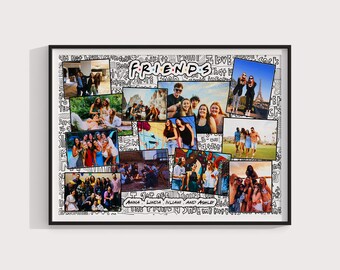 Best Friend Photo Collage Personalized Bff Photo Collage - Etsy