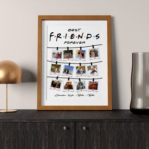 Best Friend Gifts, Best Friends Photo Collage, Personalized Best Friend ...