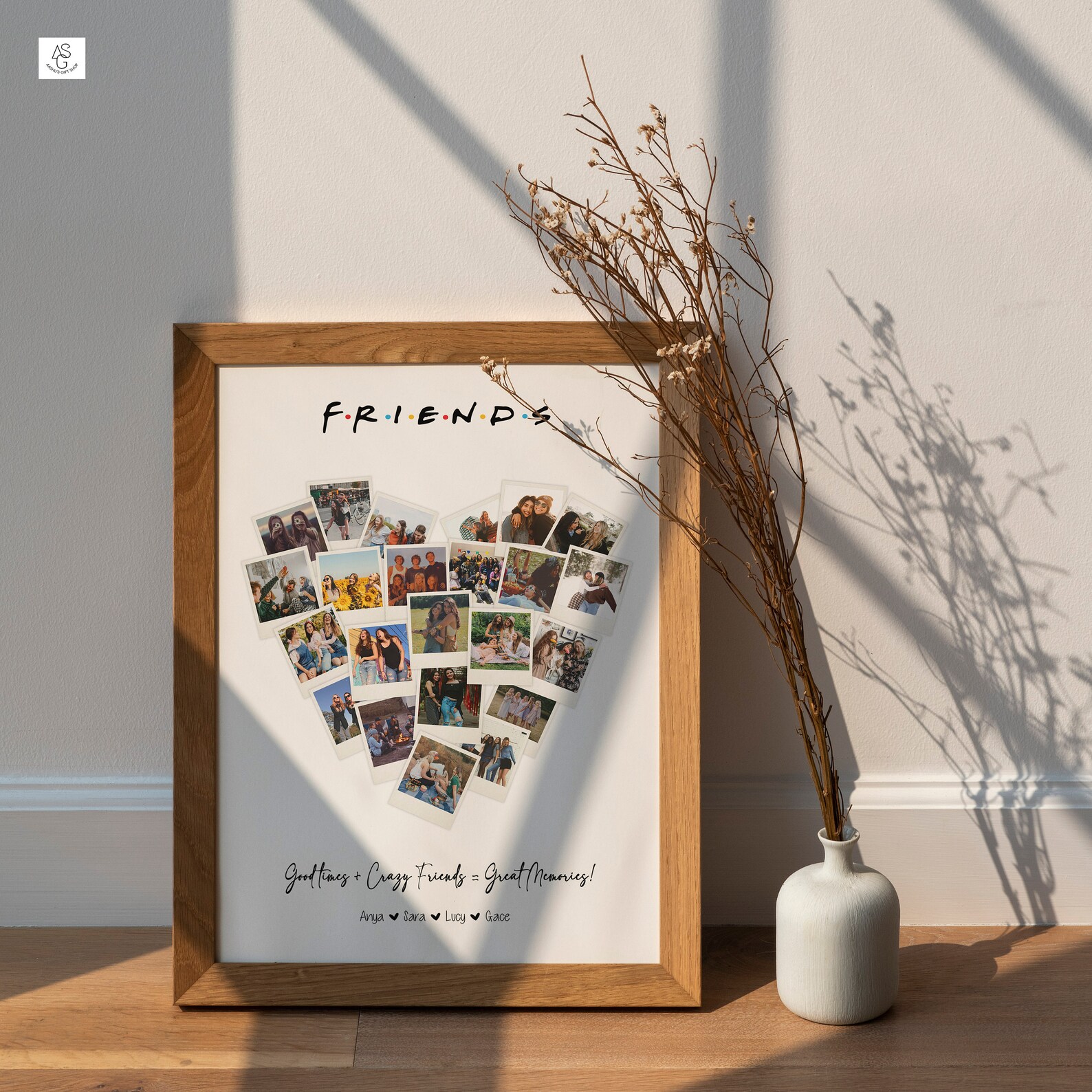 Best Friend Gifts Best Friends Photo Collage Personalized - Etsy