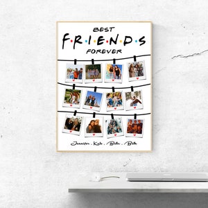 Best Friend Gifts, Best Friends Photo Collage, Personalized Best Friend ...