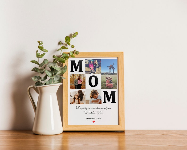 Personalized Mama Photo Collage Gift Custom Mama Gift - Etsy
