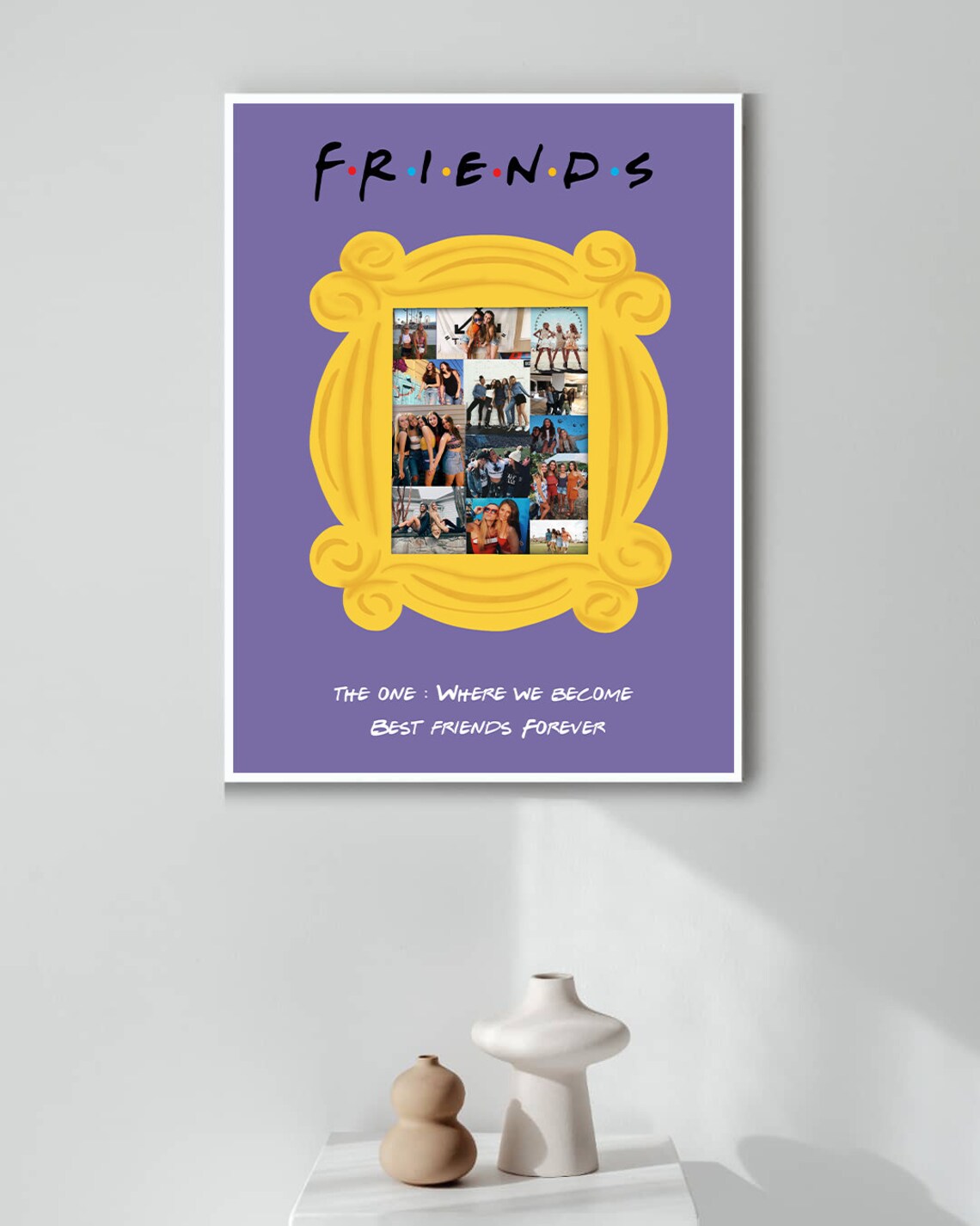 Best Friend Gifts, Best Friends Photo Collage, Personalized Best Friend ...