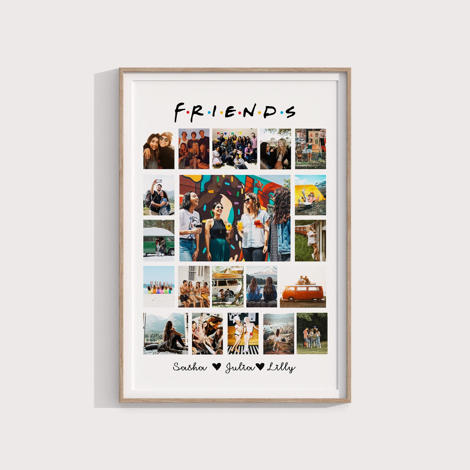 Best Friend Gifts, Best Friends Photo Collage, Personalized Best Friend ...