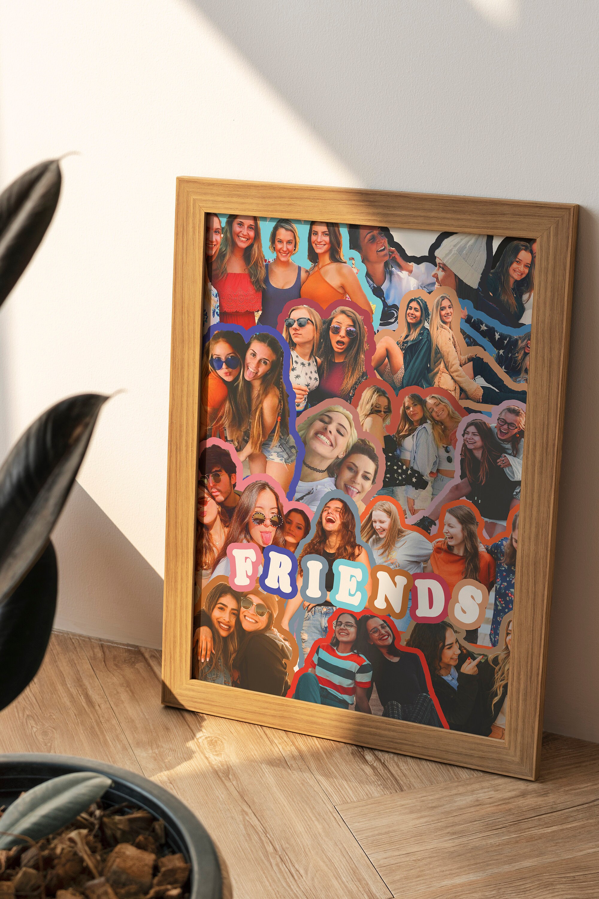 Personalized BFF Photo Collage Best Friend Gift - Etsy