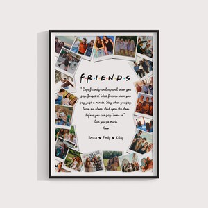 Best Friend Gifts, Best Friends Photo Collage, Personalized Best Friend ...